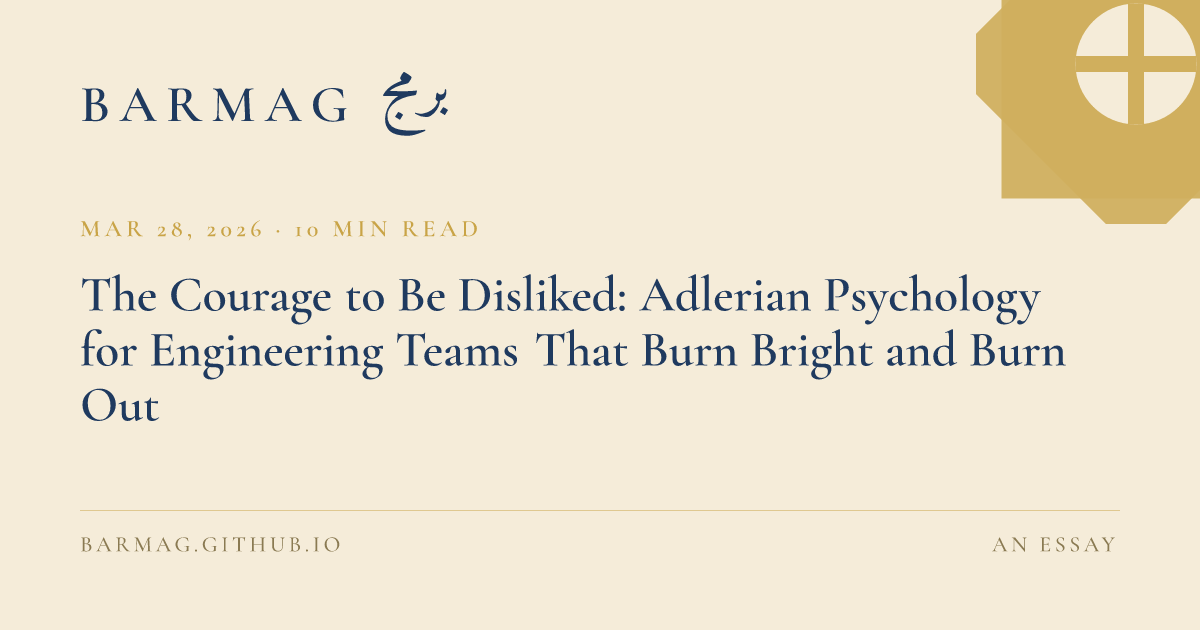 The Courage to Be Disliked: Adlerian Psychology for Engineering Teams ...